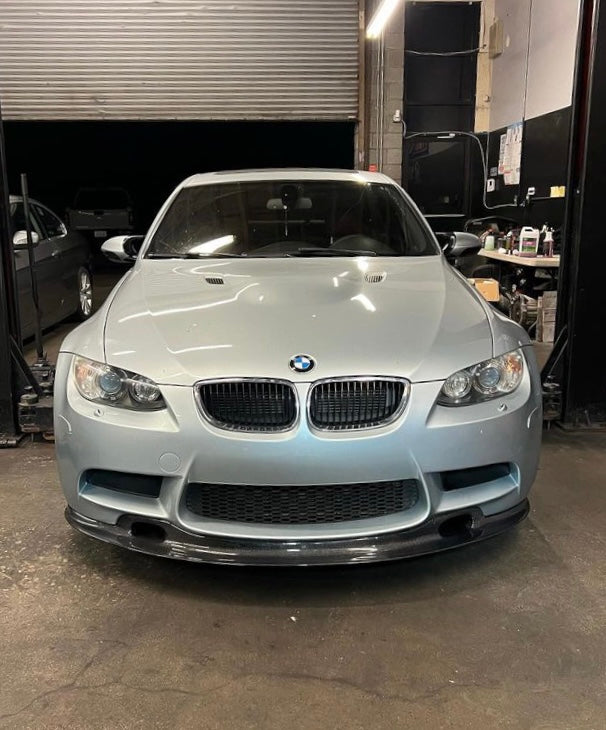 BMW E90 E92 E93 M3 Pre-Drilled GT4 V2 Style Carbon Fiber Front Lip – specring