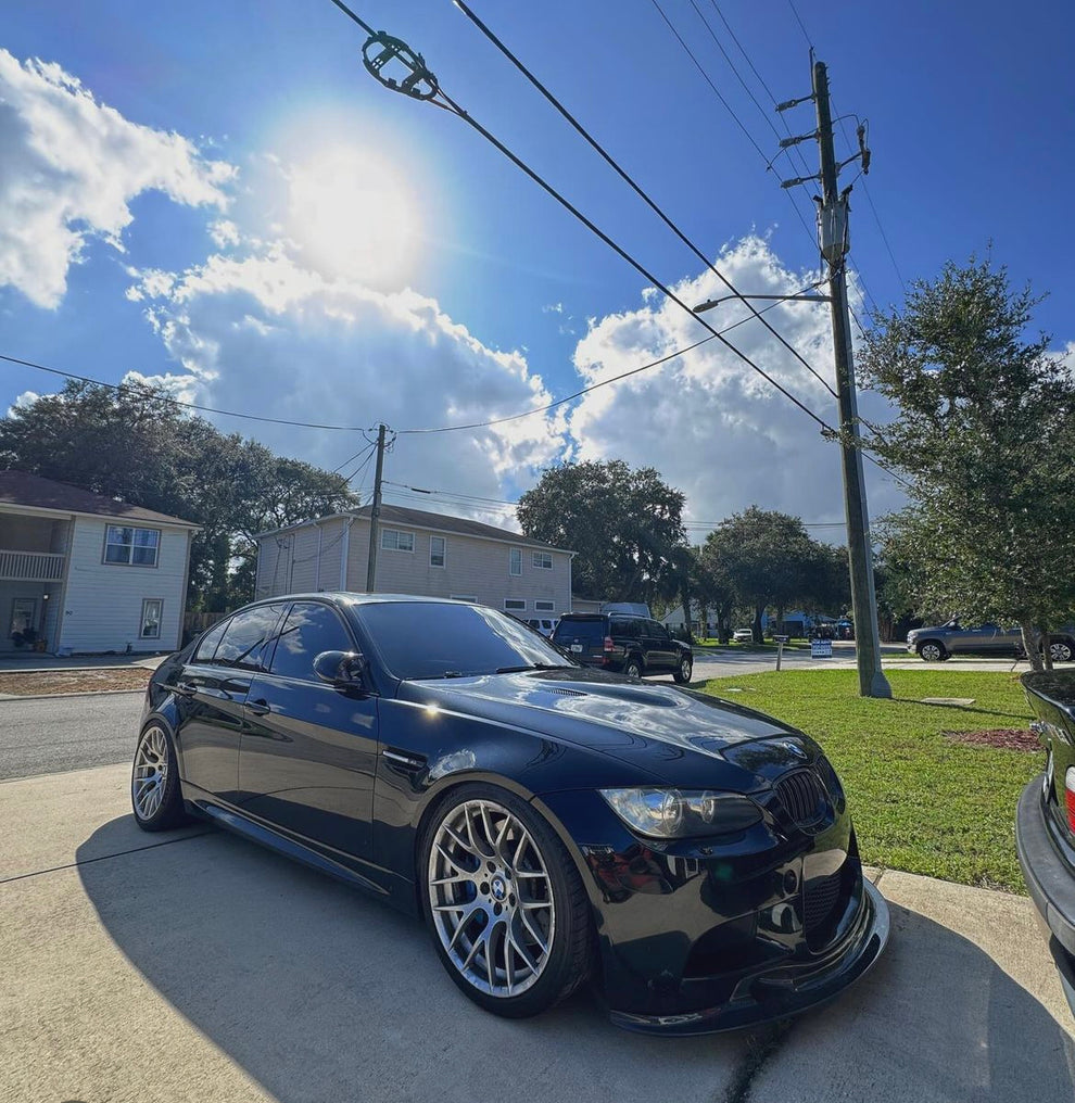 BMW E90 E92 E93 M3 Pre-Drilled GT4 V2 Style Carbon Fiber Front Lip – specring