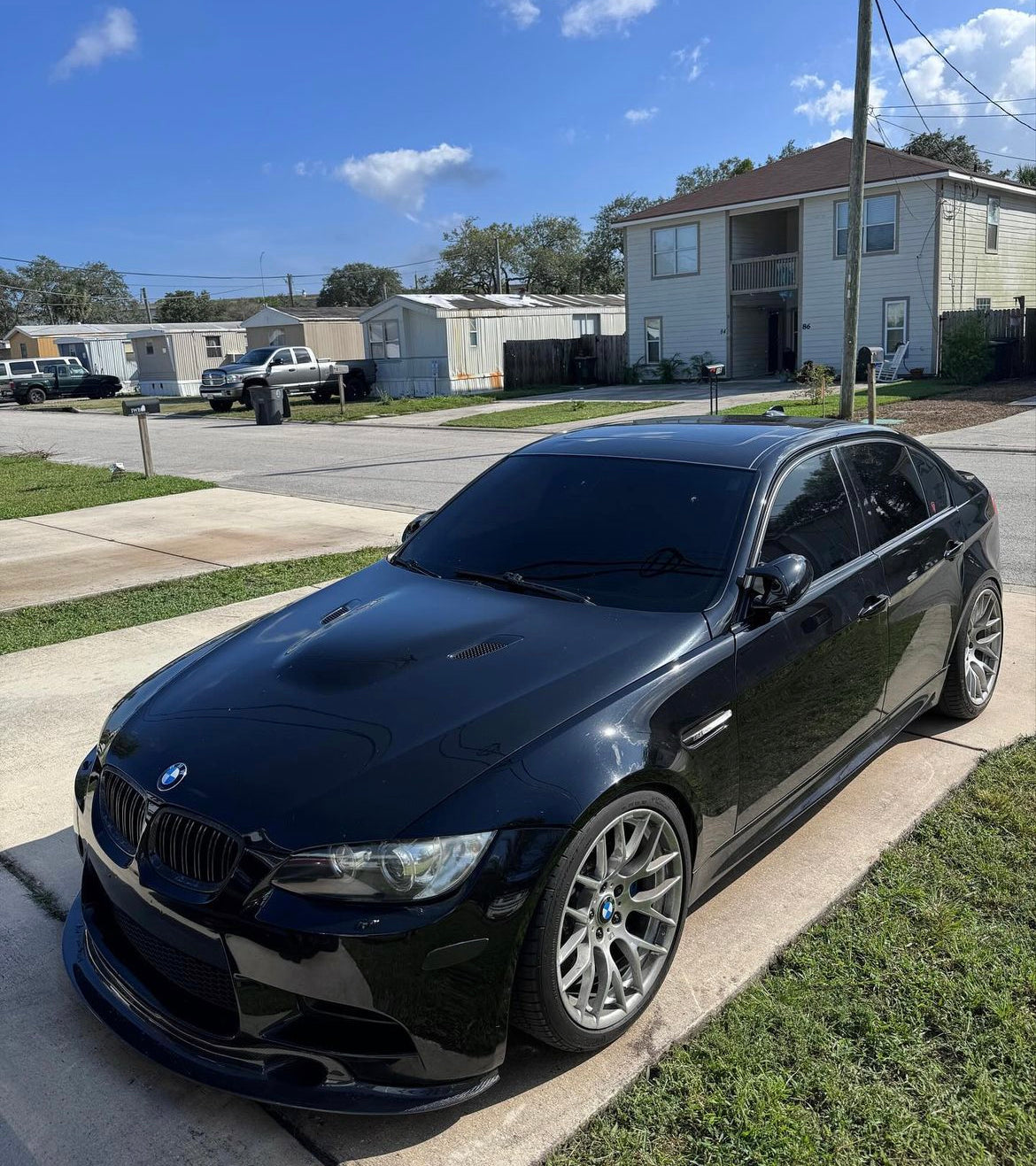 BMW E90 E92 E93 M3 Pre-Drilled GT4 V2 Style Carbon Fiber Front Lip – specring